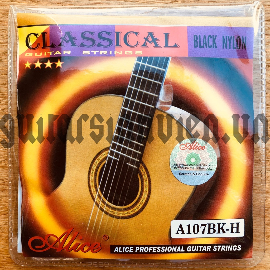 Dây Đàn Guitar Classic Alice A107BK ( Màu Đen ) Chính Hãng | Dây Nilon Màu Đen | Shopee Việt Nam