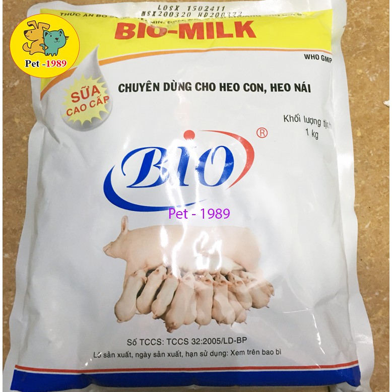 BIO Milk 1 Kg- Sữa Cao cấp chuyên dùng cho heo con và heo nái Pet-1989 ...