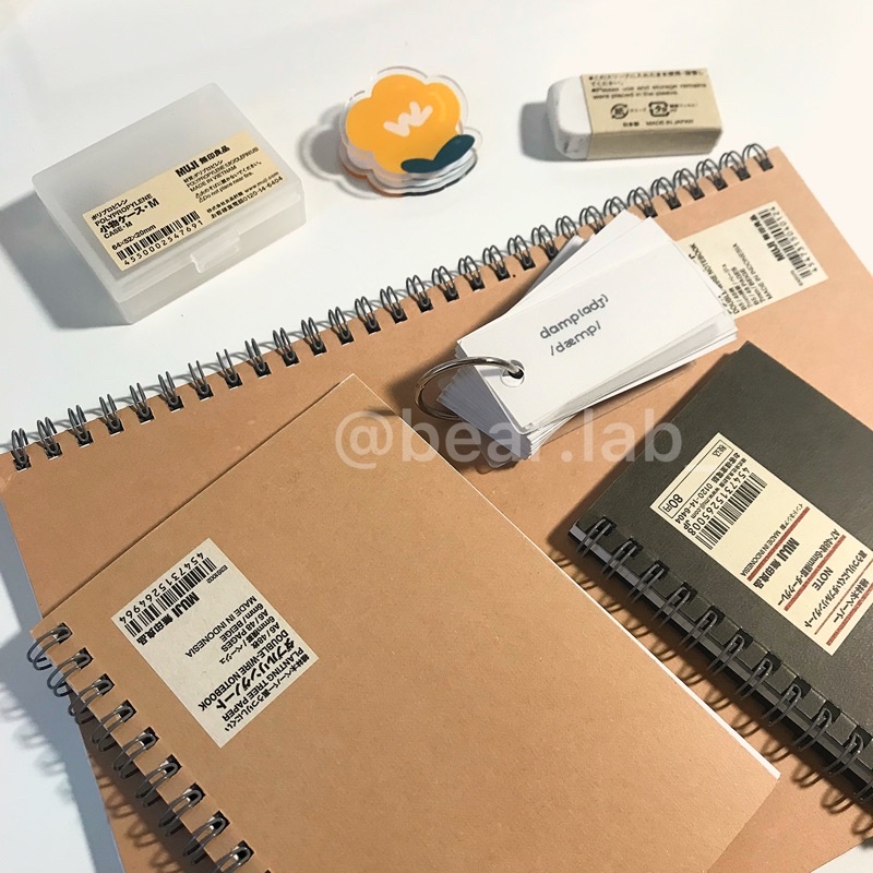 [Tặng phong bì Muji] Sổ tay lò xo kép Muji chính hãng các size I A7/ A6/ B5 | Shopee Việt Nam