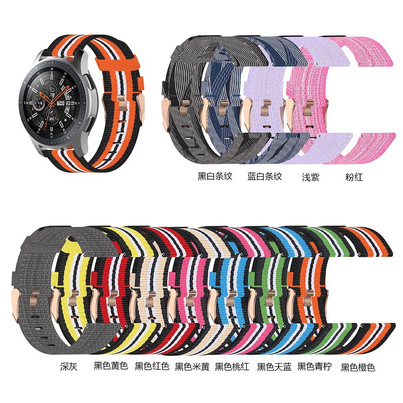 Dây Đeo Nylon 18MM 20MM 22MM Cho Đồng Hồ Thông Minh TicWatch Pro E2 S2 ...