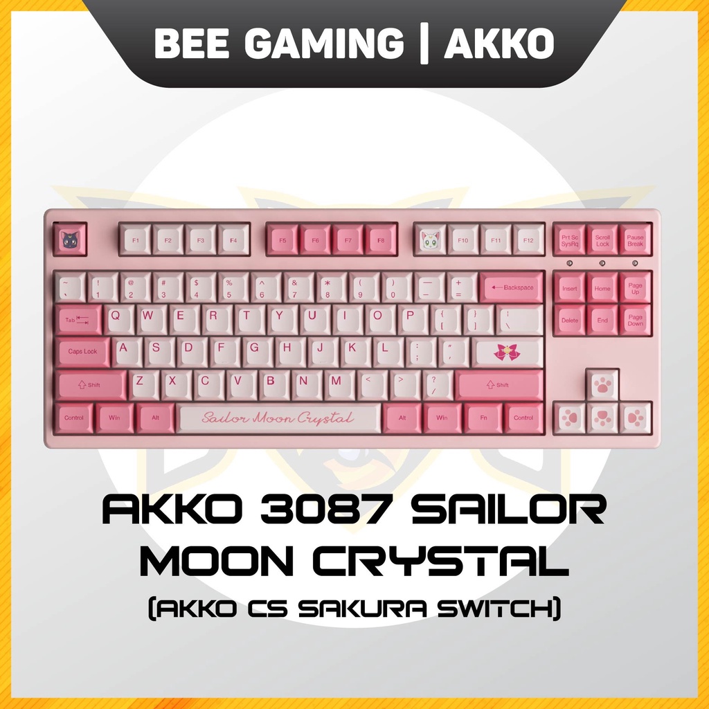 Bàn phím cơ AKKO 3087 Sailor Moon Crystal (AKKO CS Sakura switch ...