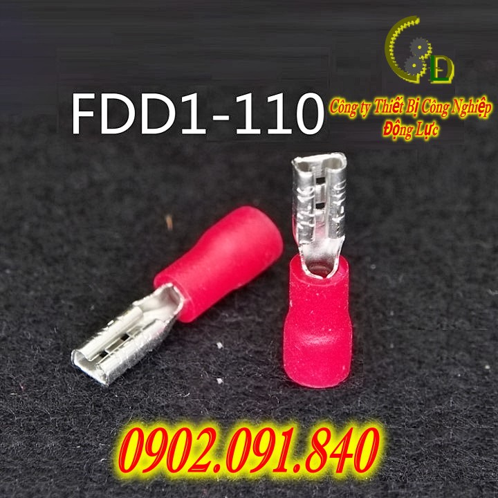 Đầu cos ghim dẹp đực cái bằng đồng [100cái] cosse bấm nối dây điện cắm ...