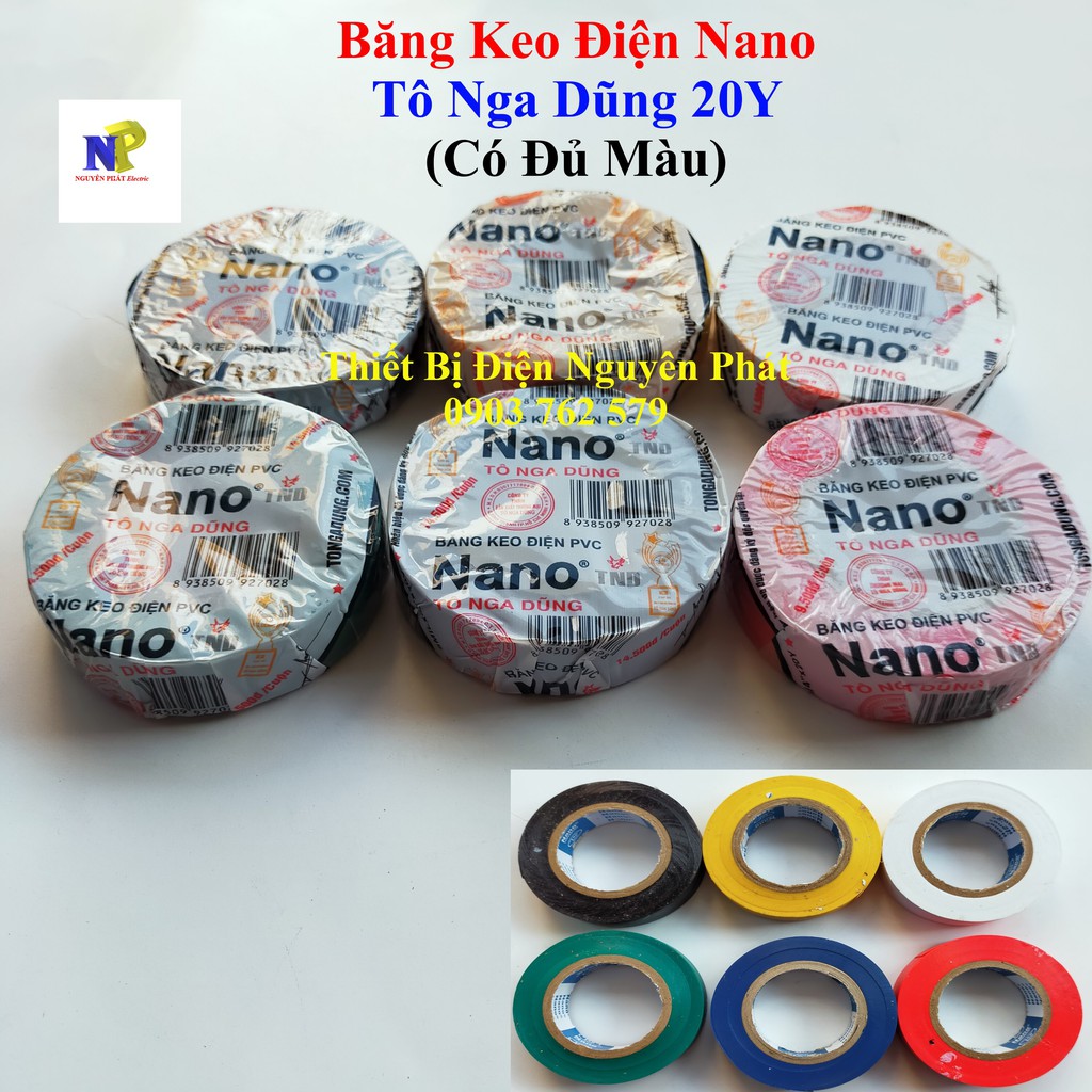 [TÔ NGA DŨNG] Băng Keo Điện Nano Tô Nga Dũng 20Y (Có Đủ Màu) | Shopee Việt Nam