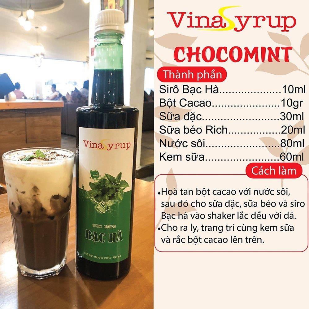 Siro Vina Syrup Chai 750ml - Syrup Làm Trà Trái Cây Đủ Các Mùi Vị | Shopee Việt Nam