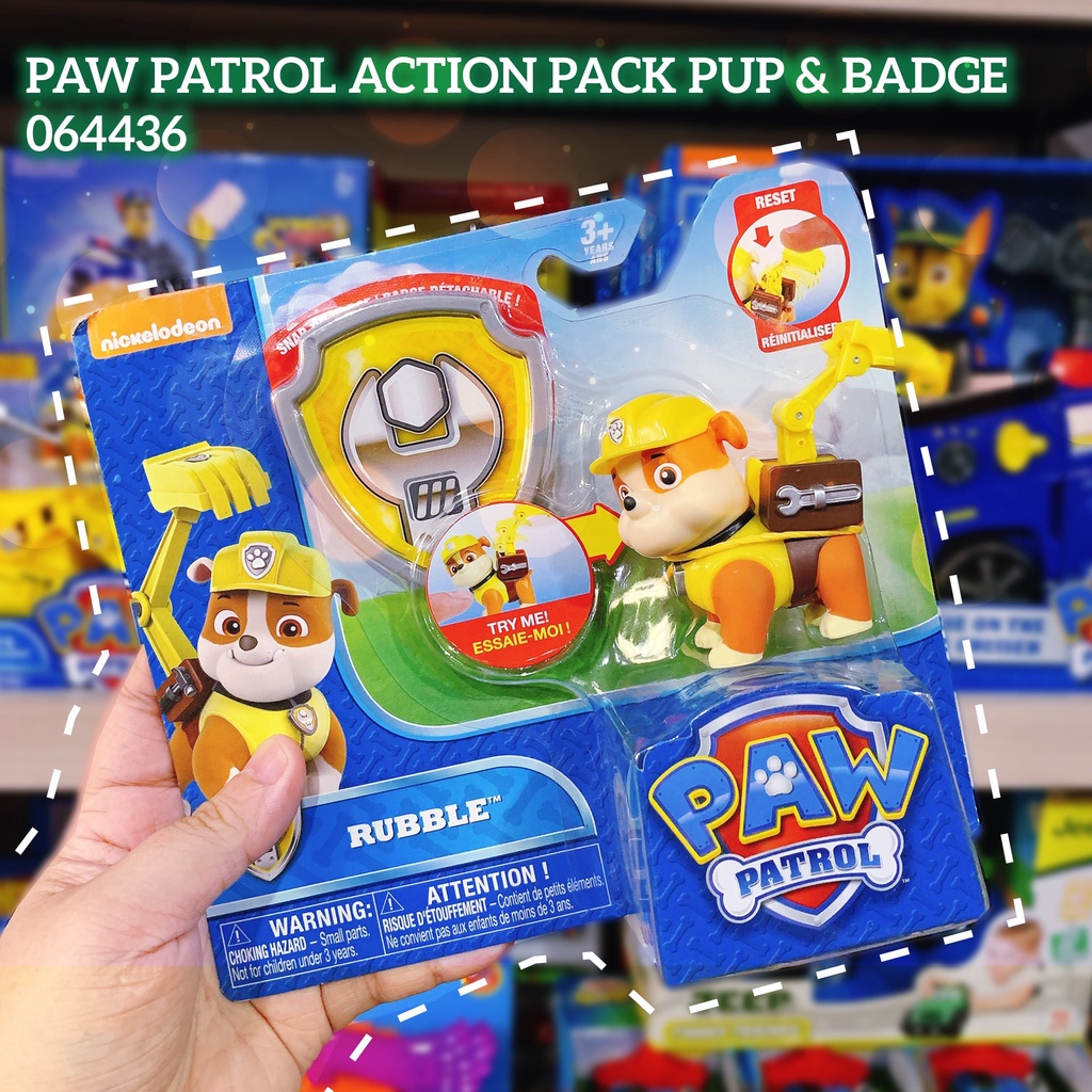 Paw Patrol Action Pack Pup & Badge | Shopee Việt Nam