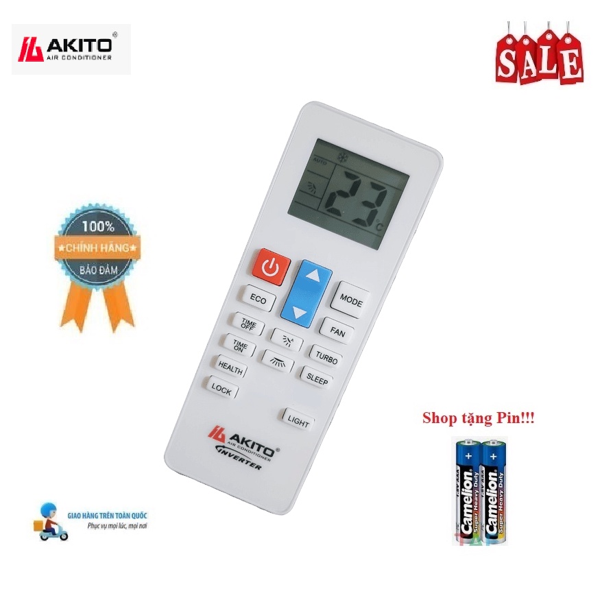 Remote Điều khiển điều hòa Akito 1&2 chiều Inverter - Hàng chính hãng ...