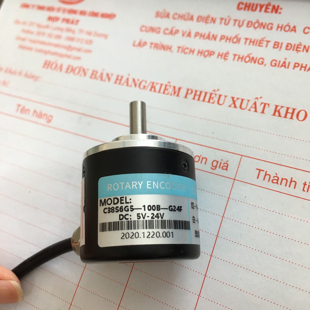 Bộ mã hóa vòng quay Encoder 5-24 VDC 100 xung C38S6G5-100B-G24F ...