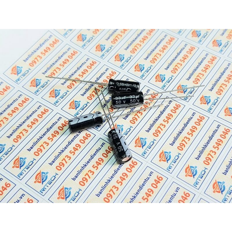 [Combo 20 chiếc] Tụ hóa 33uF 50V kích thước 5x11mm | Shopee Việt Nam