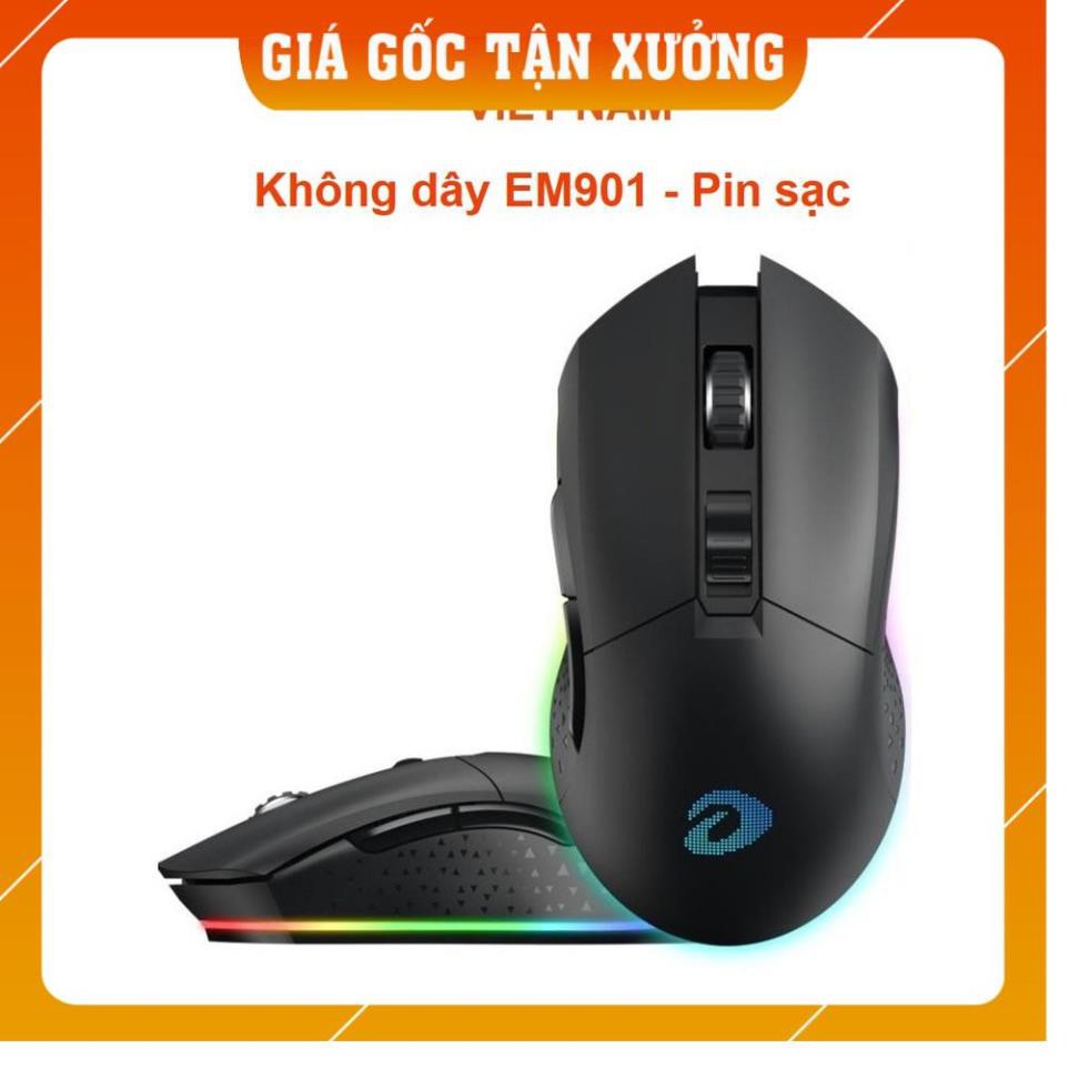 Chuột không dây Gaming Dareu EM901 Black - Wireless (pin sạc trong ...