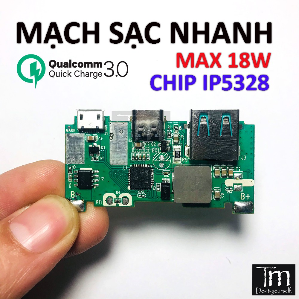 Mạch Sạc Dự Phòng Sạc Nhanh IP5328 18W PD | Shopee Việt Nam