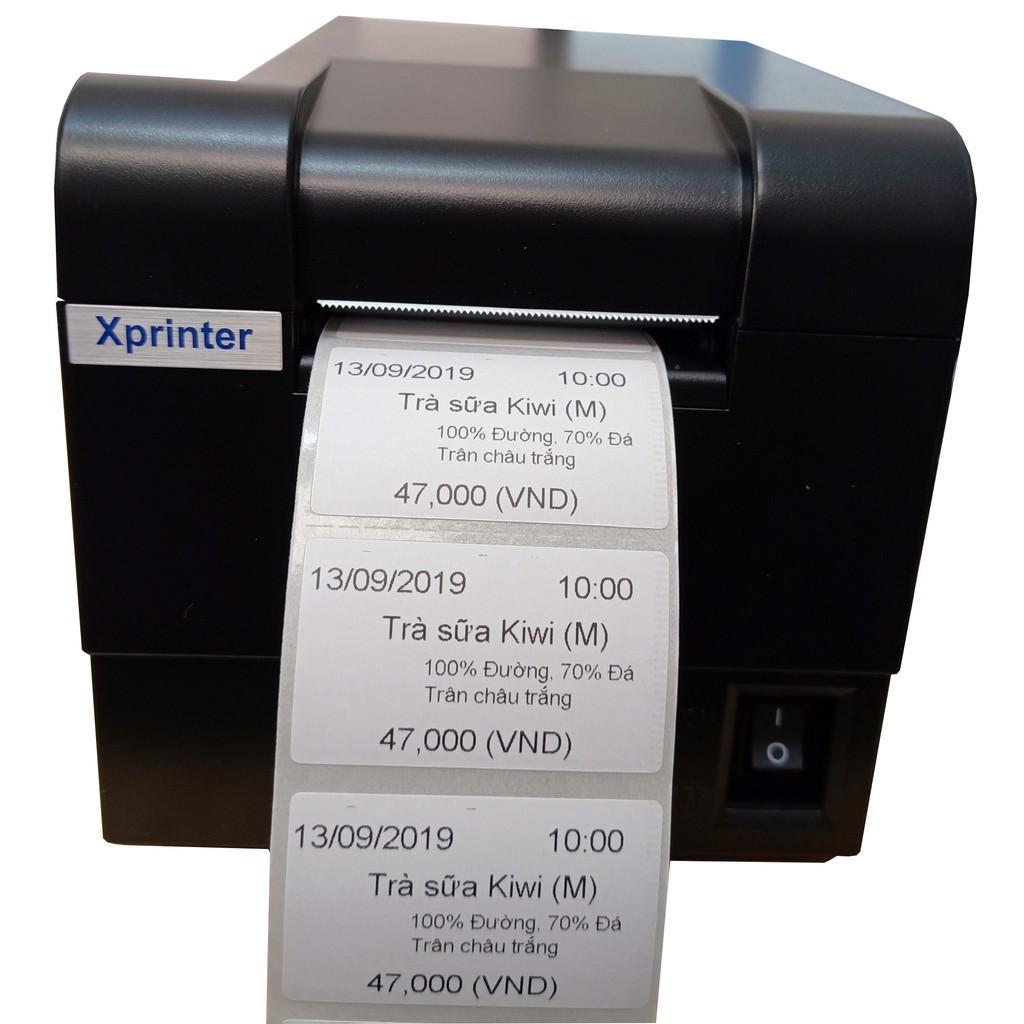 Máy in tem trà sữa Xprinter XP-235B (USB) | Shopee Việt Nam