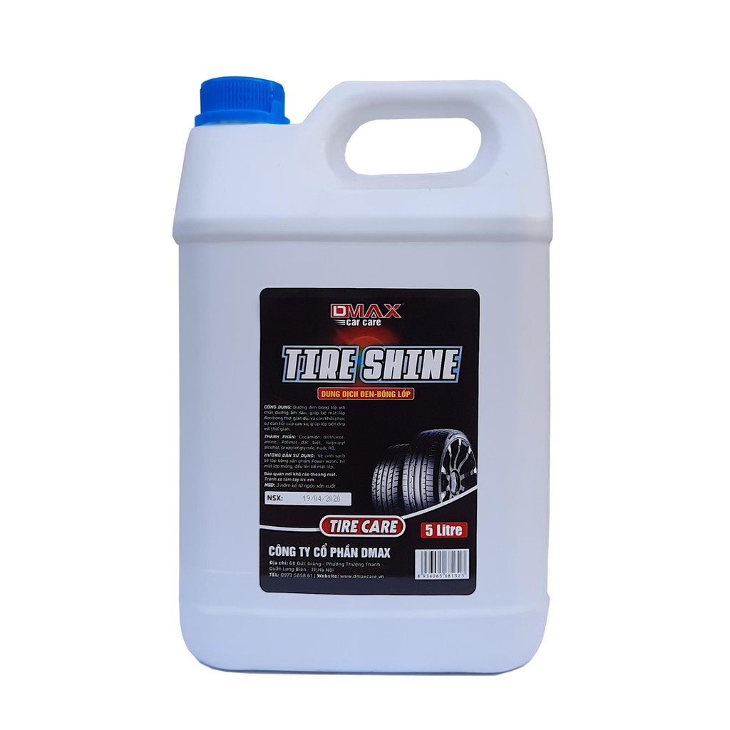 Dung dịch làm đen bóng lốp- DMAX Tire Shine 5L | Shopee Việt Nam