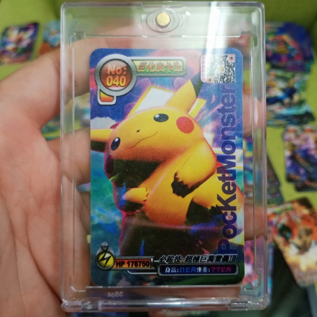 Thẻ Pokemon PVC Pikachu vmax chuột điện siêu cấp tiến hóa TẶNG Top ...