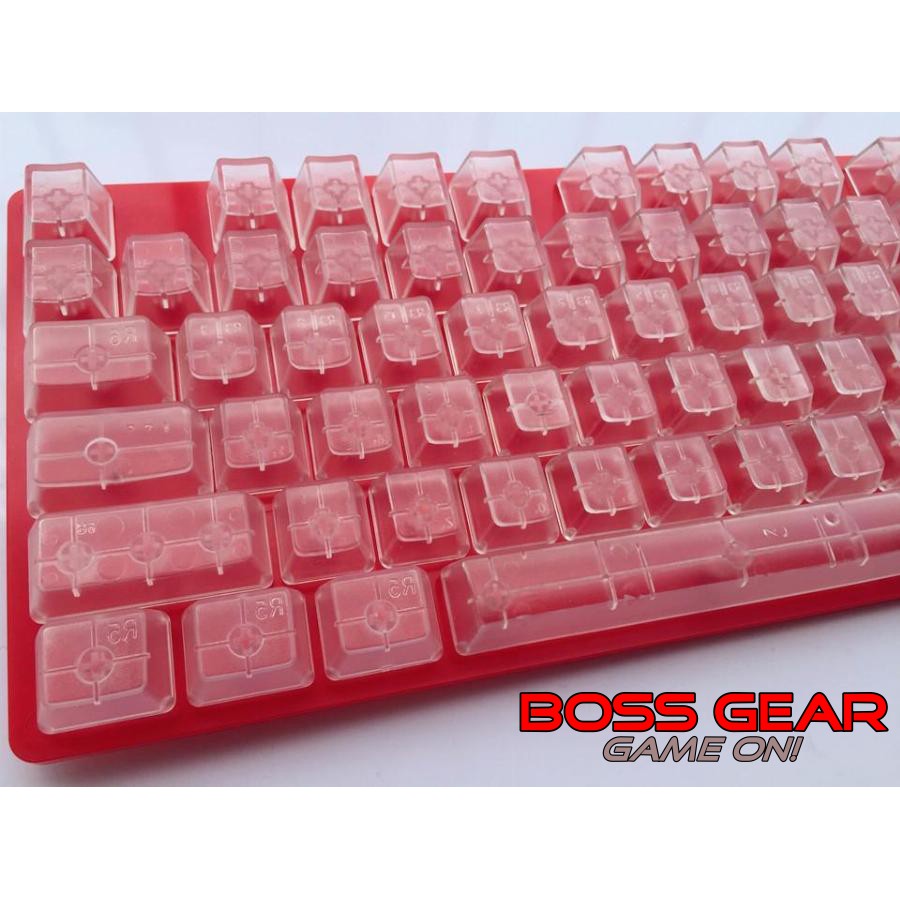Bộ Keycap Trong Suốt Xuyên LED dành cho bàn phím cơ Full 104 Phím nhựa ...
