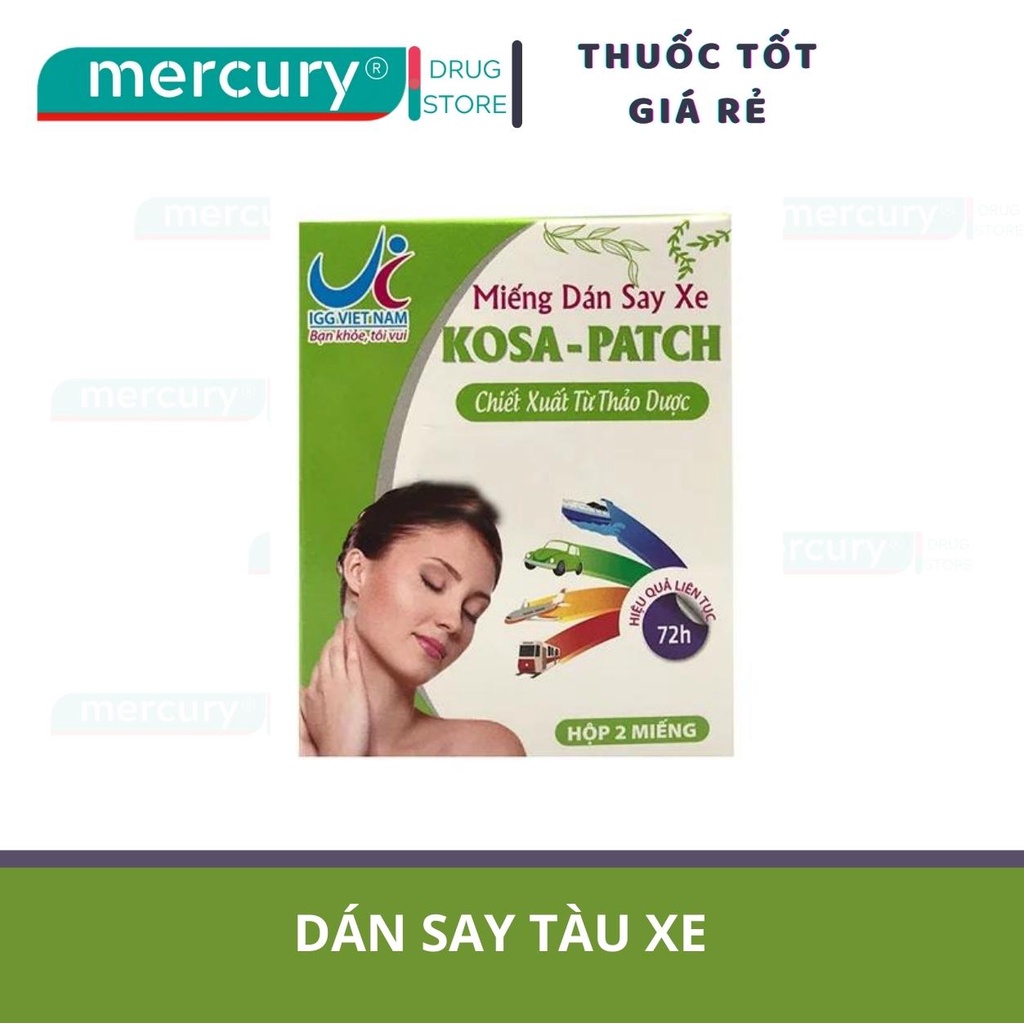 Dán Say Xe Kosa-Patch (Hộp/ 2 Miếng) | Shopee Việt Nam