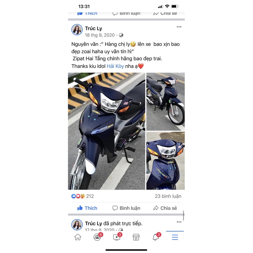 Pha đèn Zipat chính hãng, đèn pha hai tầng lắp wave50cc, wave 100, wave ...