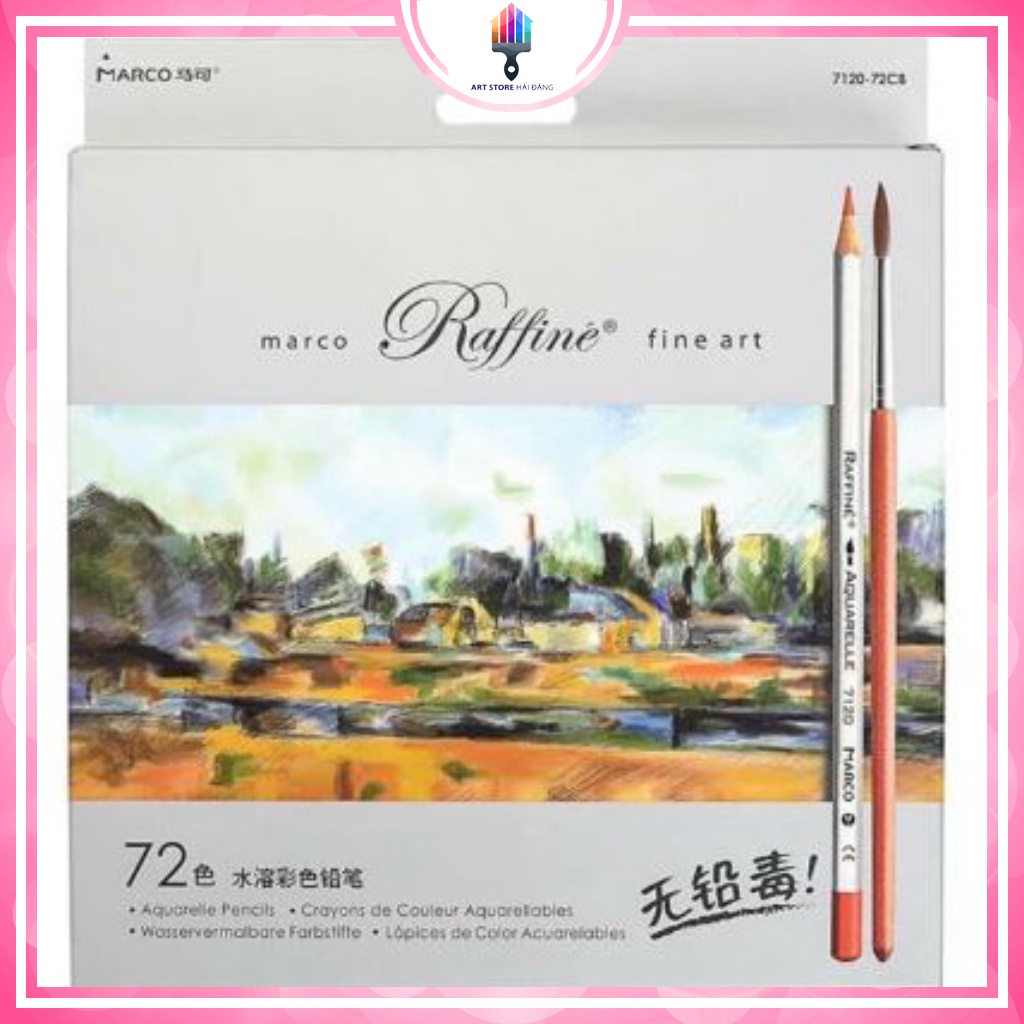CHÌ NƯỚC CAO CẤP MARCO RAFFINE 72 MÀU HỘP GIẤY(7120-72CB) | Shopee Việt Nam