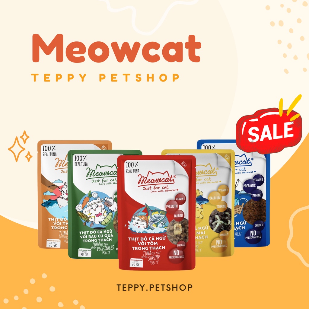 Pate Meowcat cho mèo gói 70g | Shopee Việt Nam
