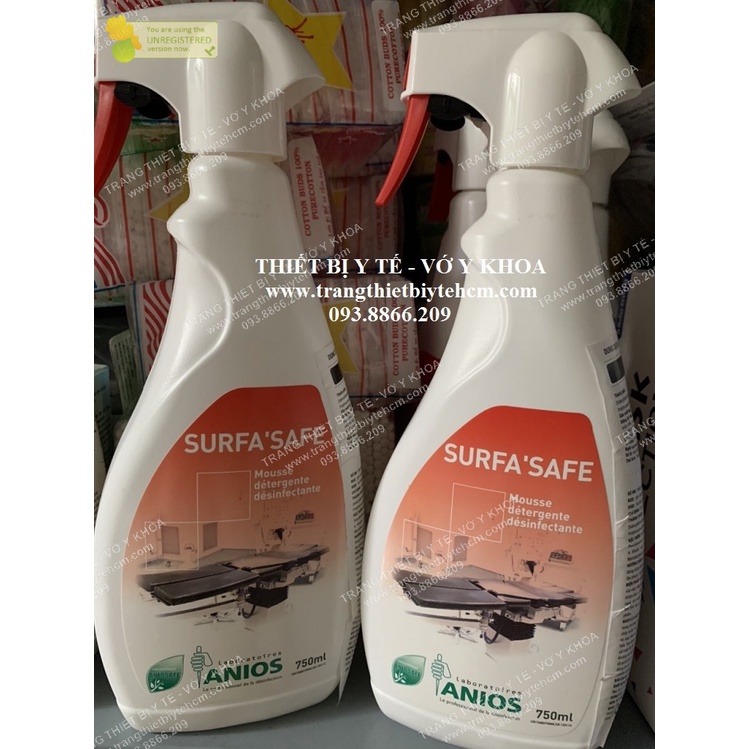 Surfa'safe - Dung dịch làm sạch và khử khuẩn các bề mặt 750ml | Shopee ...