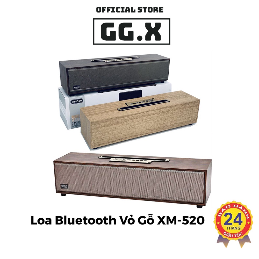 Loa Bluetooth XM 520 Bass Mạnh - Công Suất 20W Siêu Trầm - Thiết Kế Vỏ Gỗ Dạng Thanh Để Bàn ...