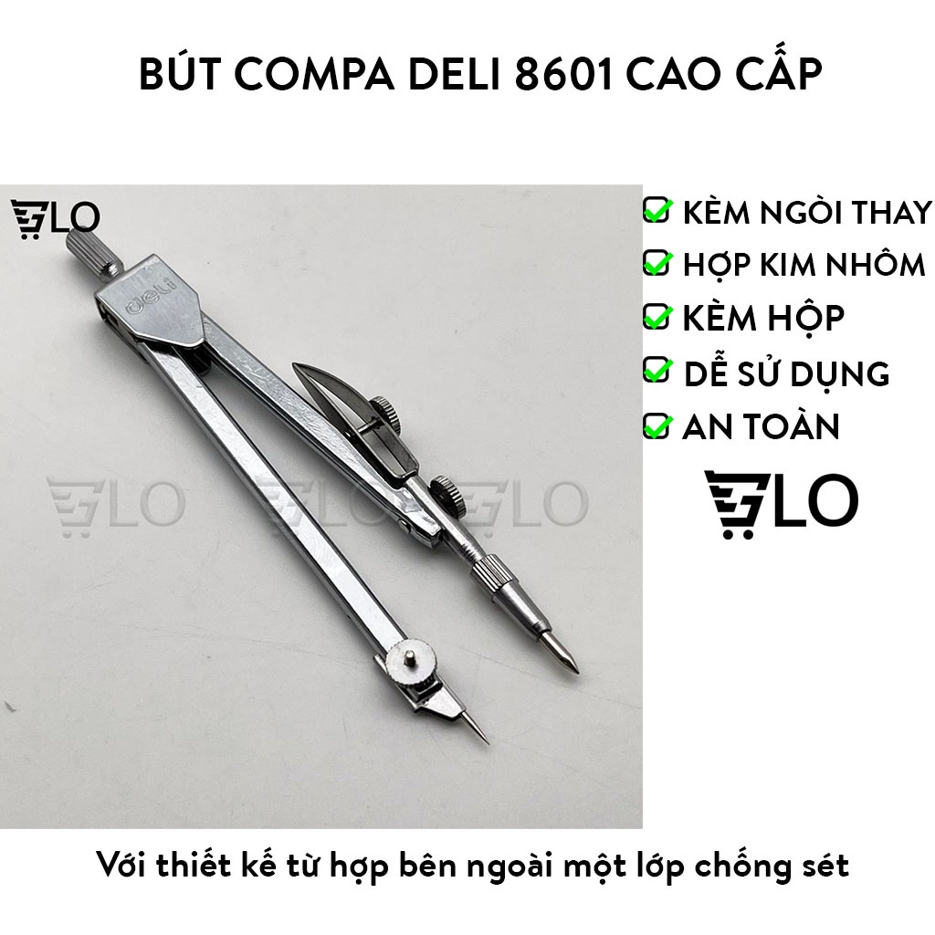 Bút Compa Deli 8601 Hợp Kim Nhôm Cao Cấp | Shopee Việt Nam