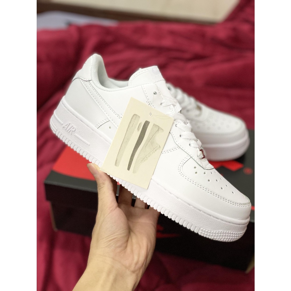 Giày Sneaker Air Force 1, AF1 trắng bản chuẩn Trung full phụ kiện tặng ...