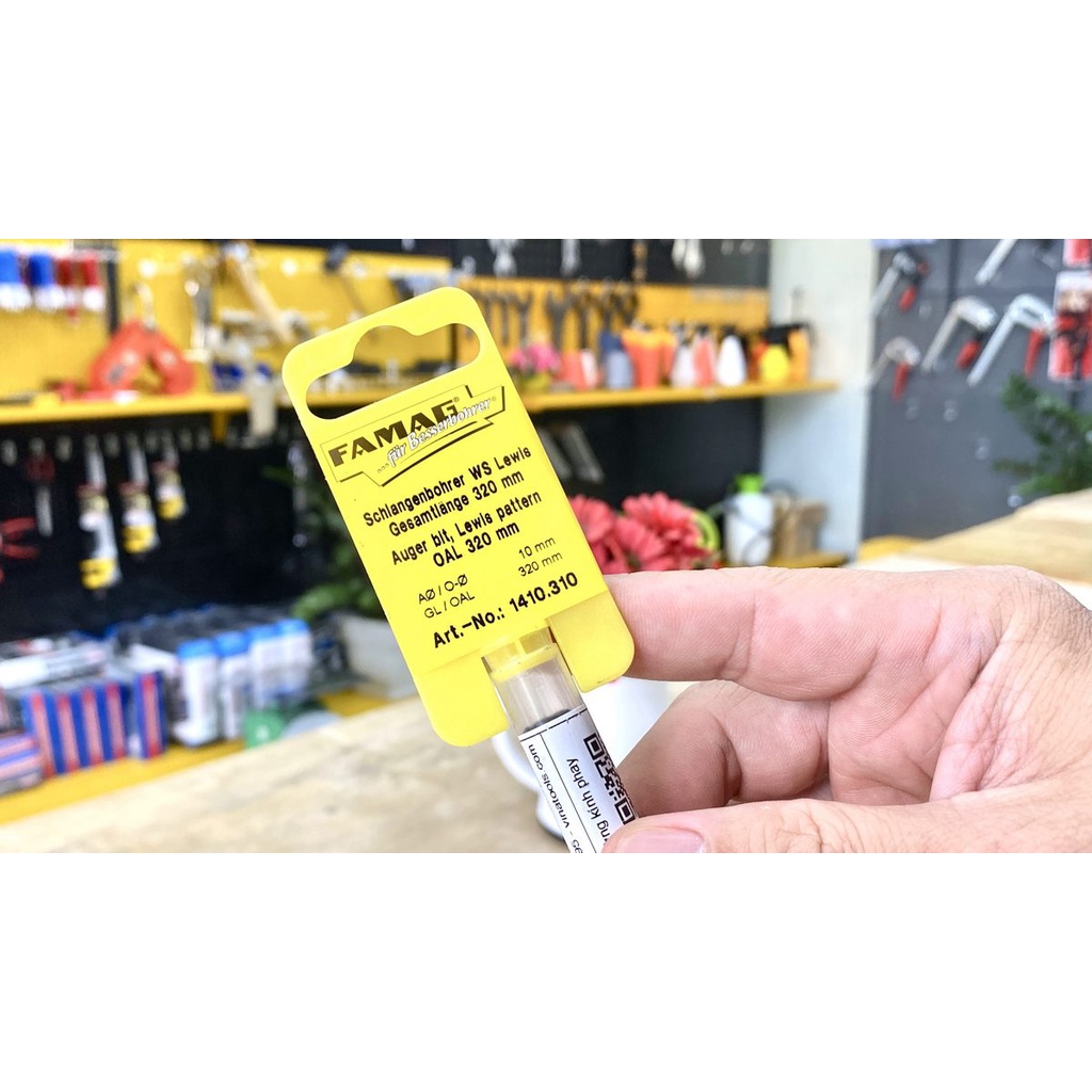 Mũi khoan gỗ xoắn ốc 320mm, đường kính phay Ø10mm. Famag 1410.310. Sản ...