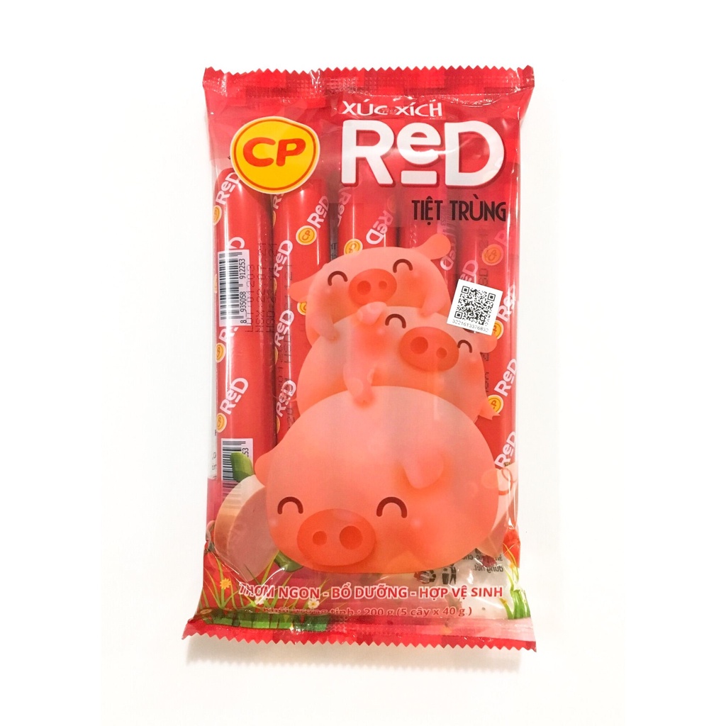 Xúc Xích CP Heo Red/Bò Gold 200g (5 cây x 40g) | Shopee Việt Nam