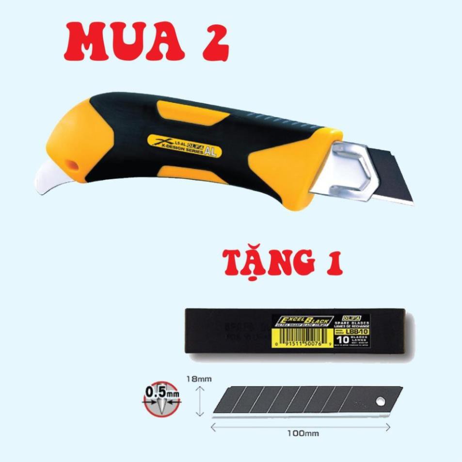 [ OLFA Chính Hãng ] Combo 2 dao L5-AL tặng 1 hộp LBB-10B | Shopee Việt Nam