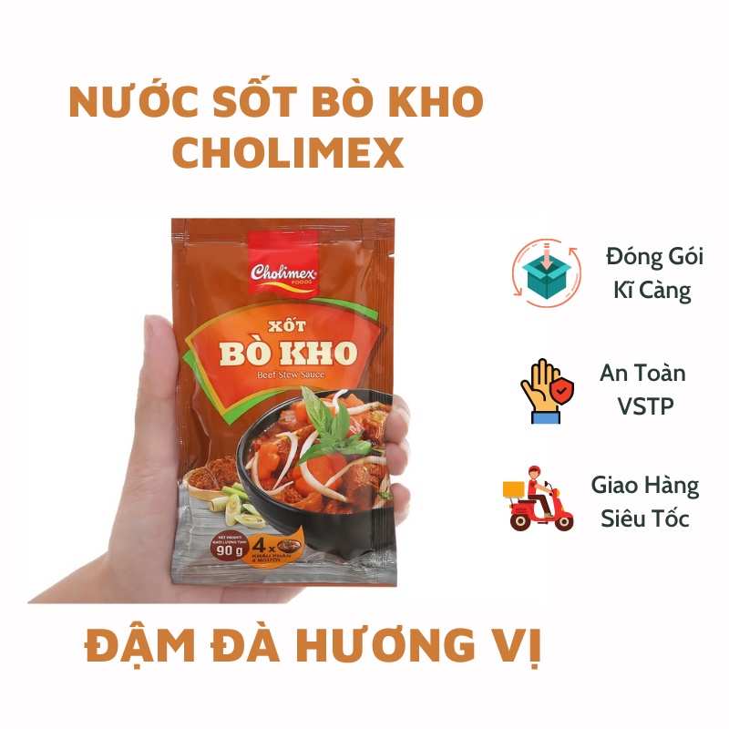 SỐT BÒ KHO CHOLIMEX 90GR ( MUA 4 TẶNG 1) | Shopee Việt Nam