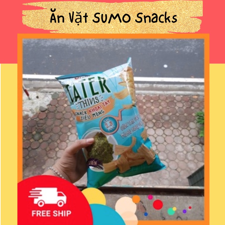 Bim Bim Snack Oishi Khoai Tây Siêu Mỏng Vị Tảo Biển Oishi gói 75/80g-Ăn ...