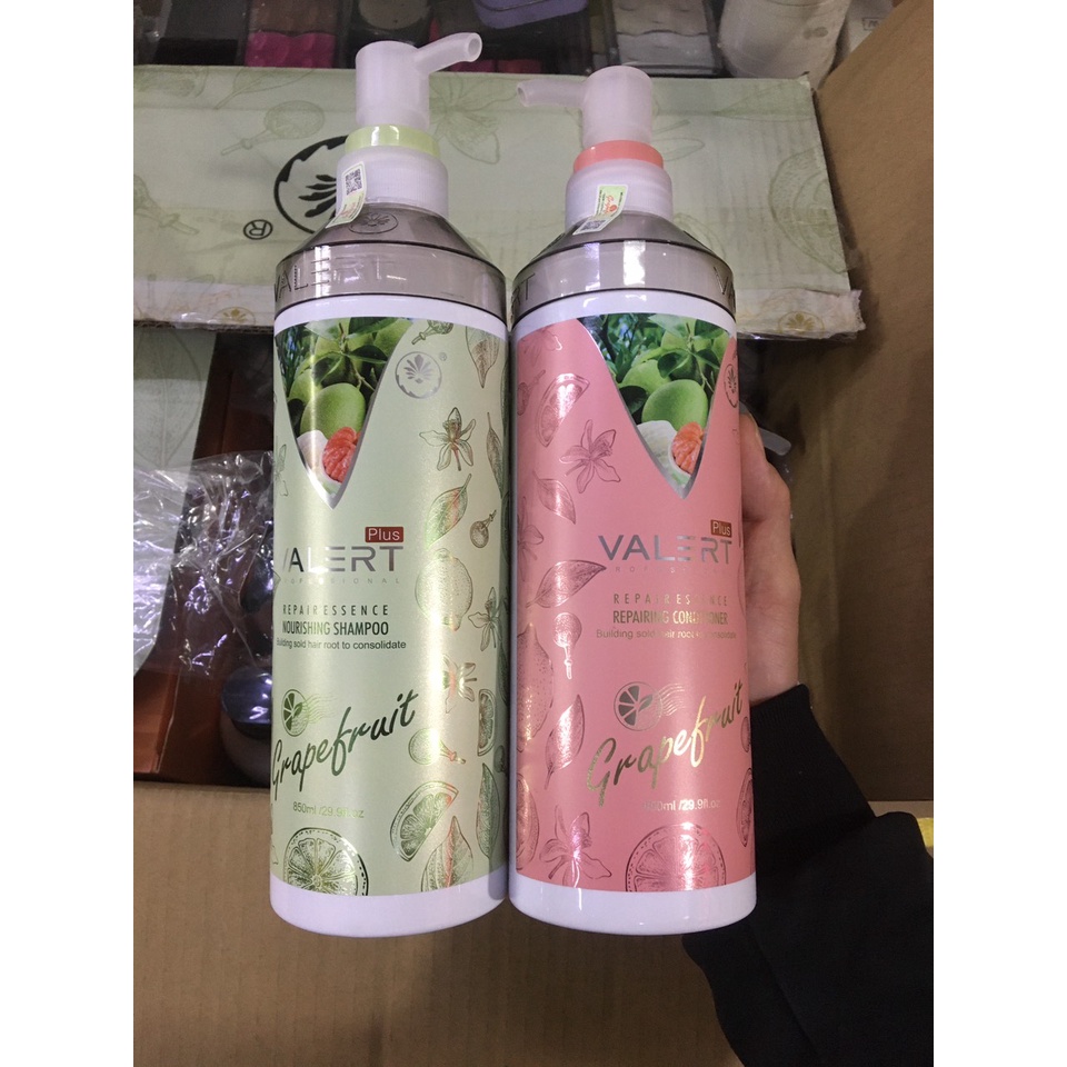 BỘ DẦU GỘI BƯỞI Valert ngăn rụng tóc GRAPEFRUIT | Shopee Việt Nam
