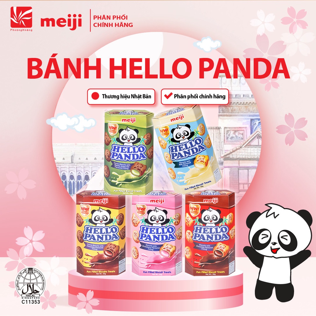 [ BÁNH GẤU MEIJI ] Hello Panda 43g | Shopee Việt Nam