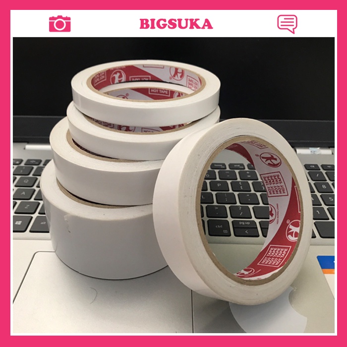 Băng keo 2 mặt dính dán giấy 1.2cm, 2.4cm, 4.8cm BIGSUKA | Shopee Việt Nam