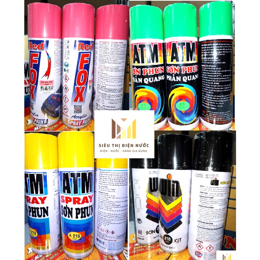 Sơn xịt ATM SPRAY các màu | Shopee Việt Nam
