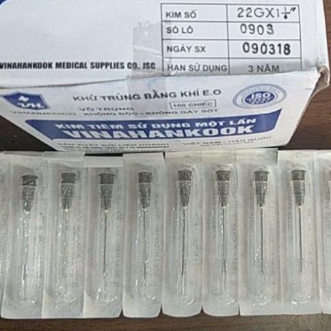 Đầu Kim tiêm 18G, 20G, 23G, 25G, 26G x 1" Vinahankook hộp 100 đầu kim | Shopee Việt Nam