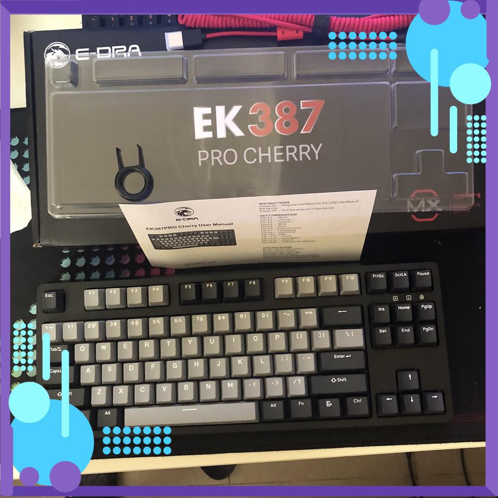 [Tặng mã 50k] Bàn phím cơ Edra EK387 PRO bản CHERRY switch - Bàn phím ...