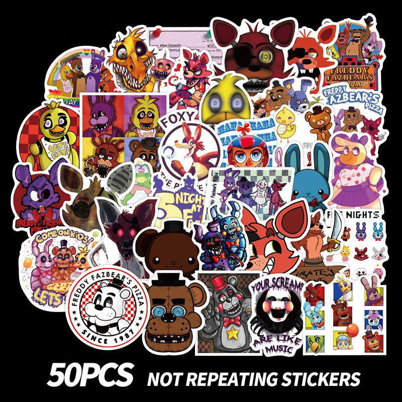 3styles 50Pcs Five Nights at Freddy's FNAF Security Breach Graffiti ...