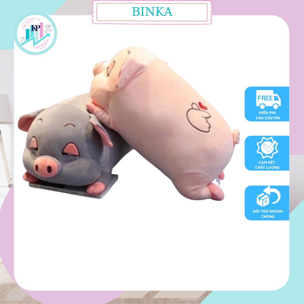 Gấu bông heo lim dim heo đờ đẫn cute mêm mịn 40cm | Shopee Việt Nam
