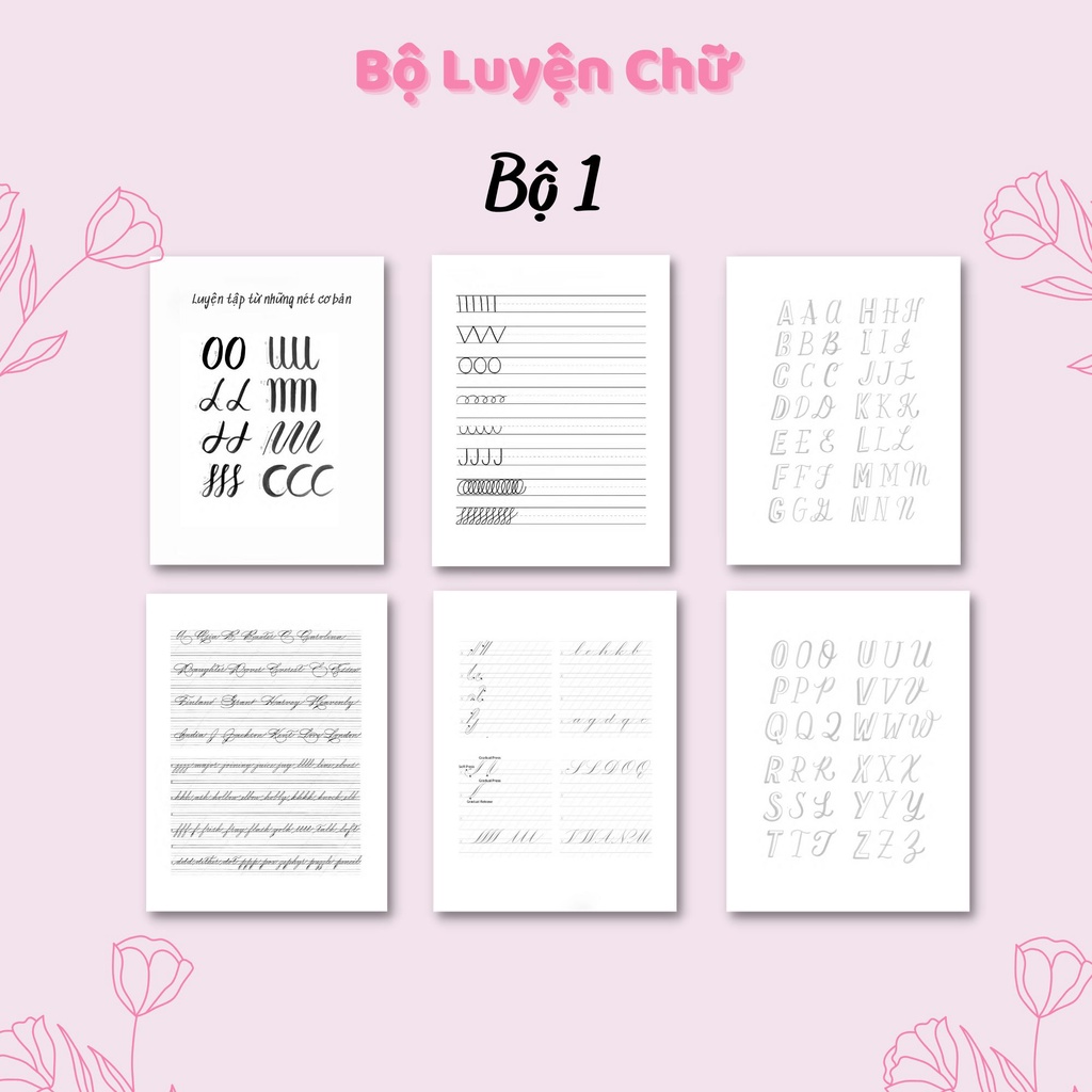 Bộ Luyện Chữ Calligraphy Theo Mẫu Giấy Chất Lượng | Shopee Việt Nam