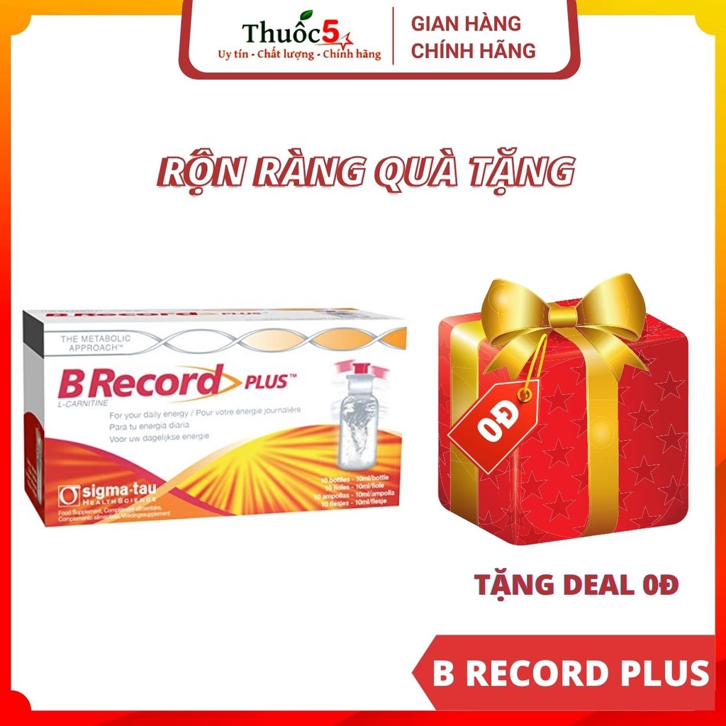 [GIÁ GỐC] B Record Plus - Bổ sung năng lượng cho cơ thể - Hộp 10 ống ...