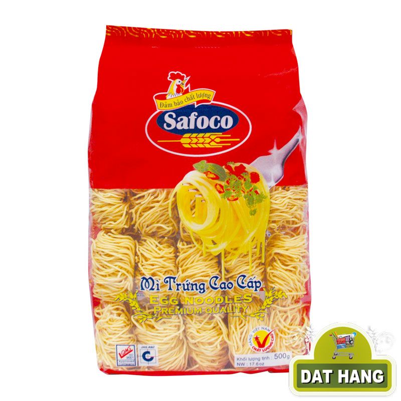 Mì trứng sợi nhỏ Safoco gói 500g | Shopee Việt Nam