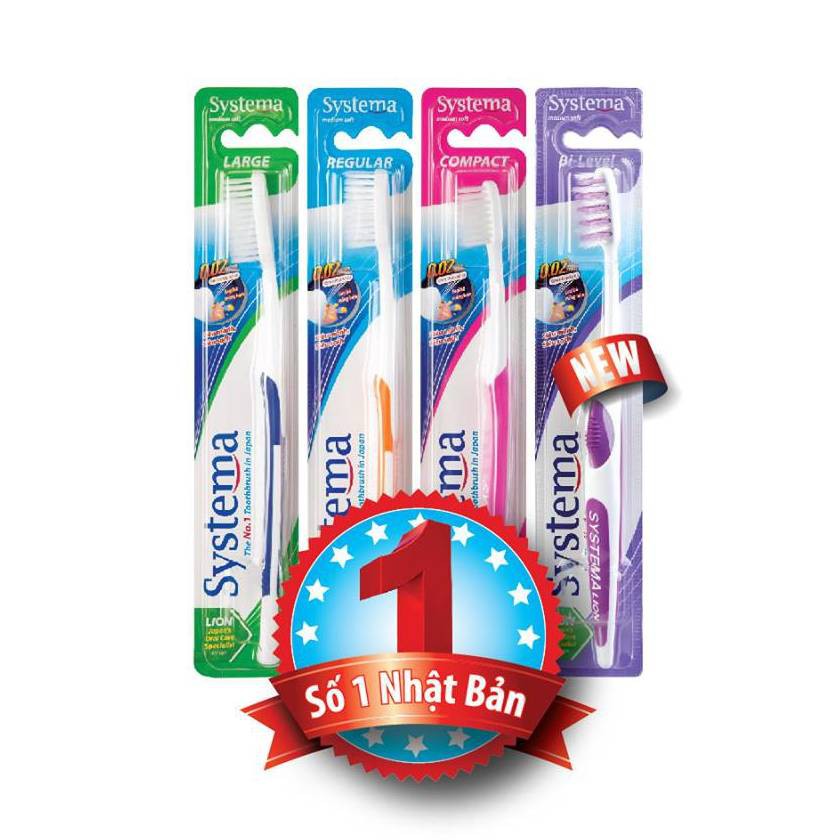 [ Thùng 48 cây ] Bàn Chải Đánh Răng Systema Lion Nhật Bản " Hàng chính ...