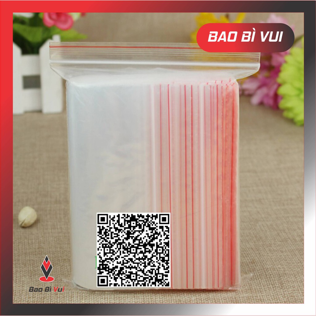 Túi zip PE túi zip viền đỏ [100g túi ], BAO BÌ VUI | Shopee Việt Nam