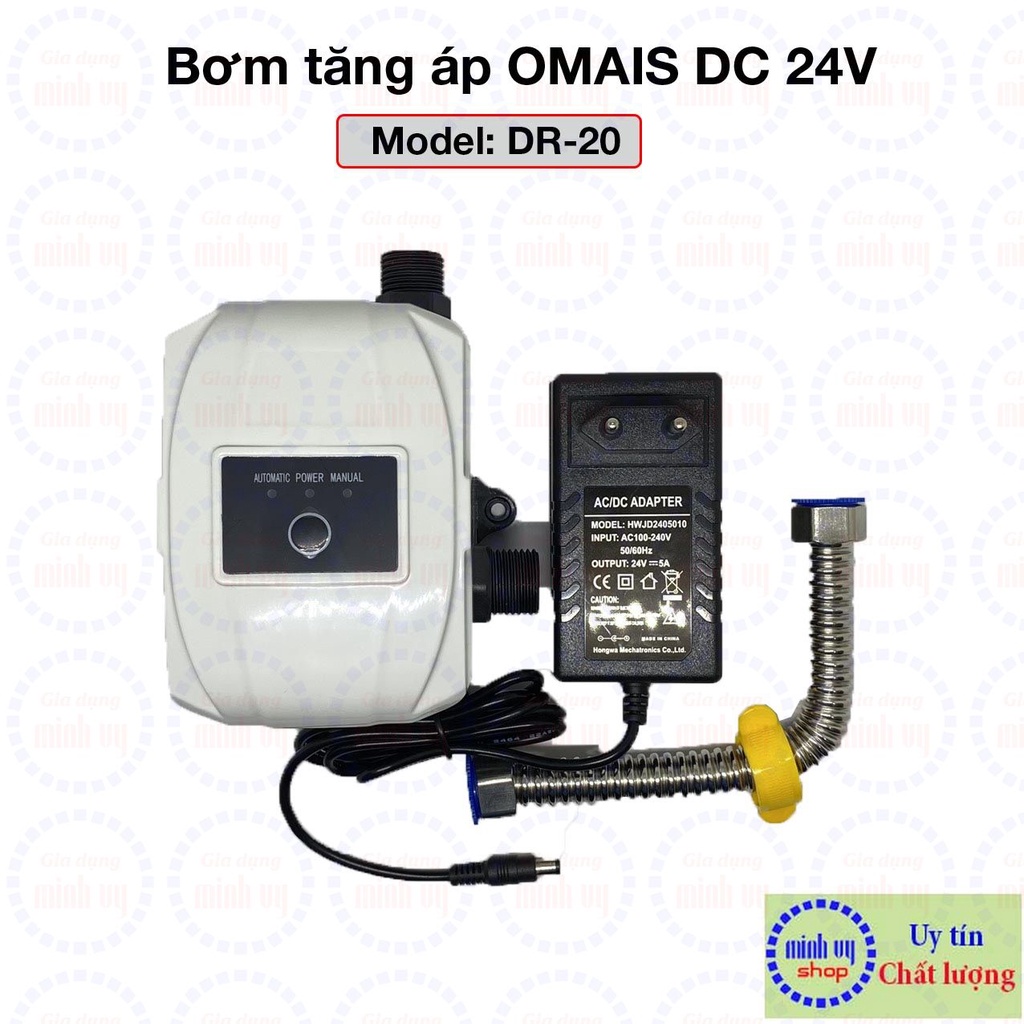 Bơm tăng áp vòi sen - OMAIS 24V DC DR-20 | Shopee Việt Nam