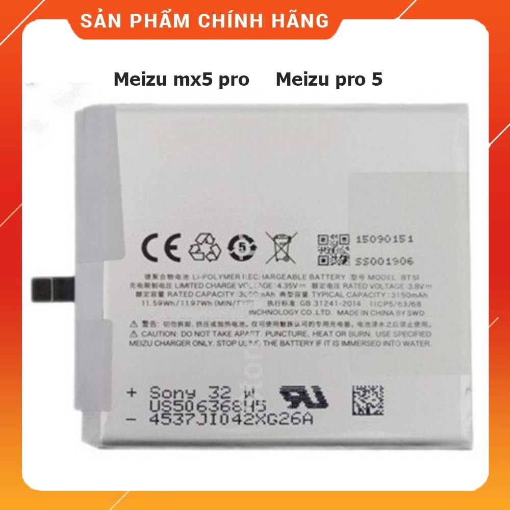 Pin Meizu Mx5 pro, pro 5 BT56 dung lượng cao 3050 mah zin chính hãng | Shopee Việt Nam