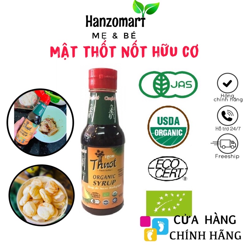 Syrup mật đường thốt nốt hữu cơ Organic Thnot Confirel 150ml tạo ngọt ...