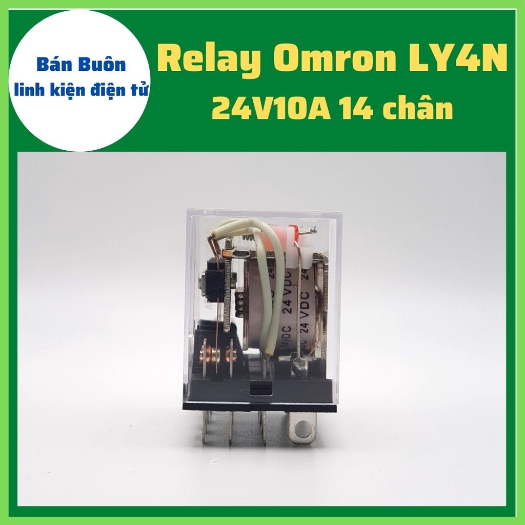 Relay omron 24V 14 chân, Rơ le trung gian, relay 24V10A 14 chân (Chân ...