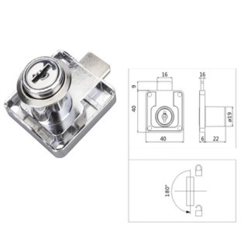 Ổ Khóa vuông tủ,ngăn kéo,hộc tủ ivan 40x40mm | Shopee Việt Nam