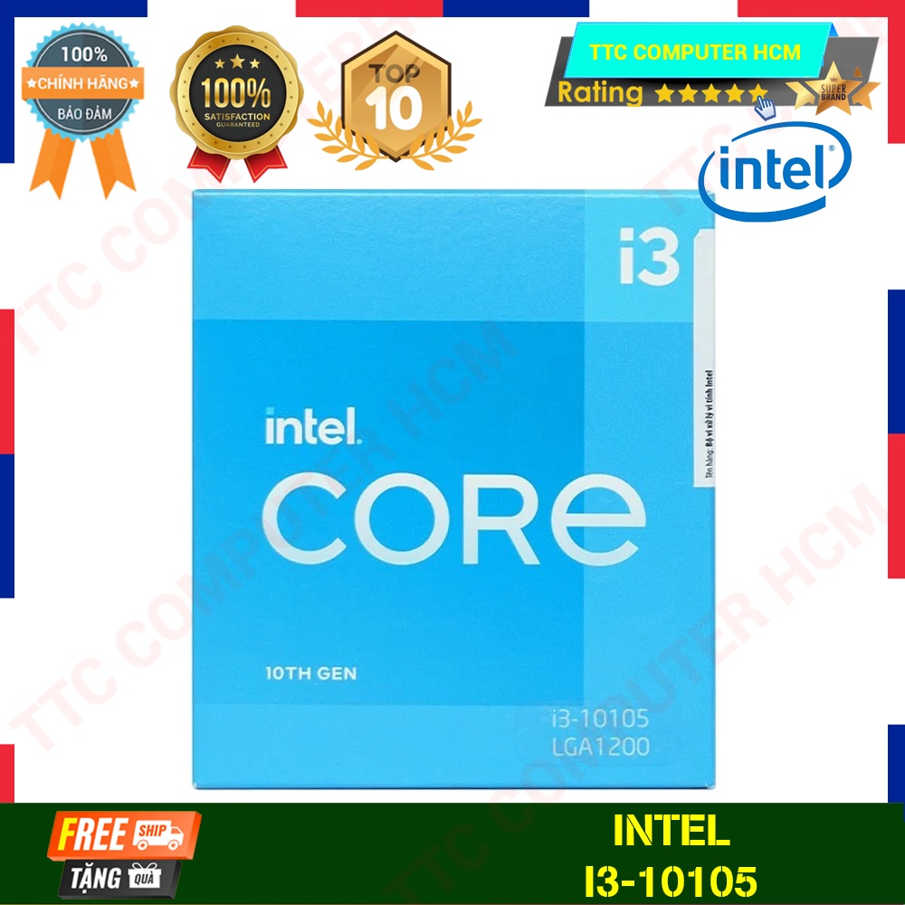 INTEL I3-10105 | CPU Intel Core i3 10105 (3.70 Up to 4.40GHz, 6M, 4 Cores 8 Threads) - HÀNG ...